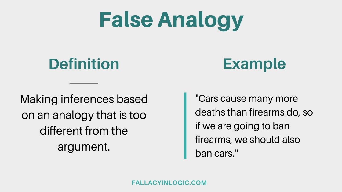 False Analogy Logical Fallacy Definition And Examples Fallacy In Logic