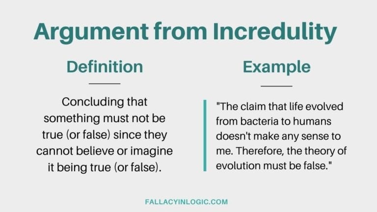 Argument from Incredulity: When We Dismiss Concepts We Don't Understand ...