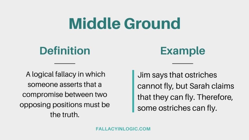 Middle Ground Fallacy Definition And Examples Fallacy In Logic
